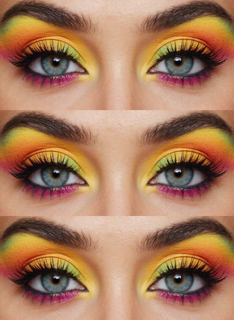 16 Bright Colorful Eye Makeup Ideas: Fun and Dazzling Looks - The ...