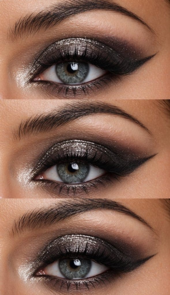17 Subtle Glitter Eye Makeup Ideas: Dazzle with Delicate Sparkle and ...